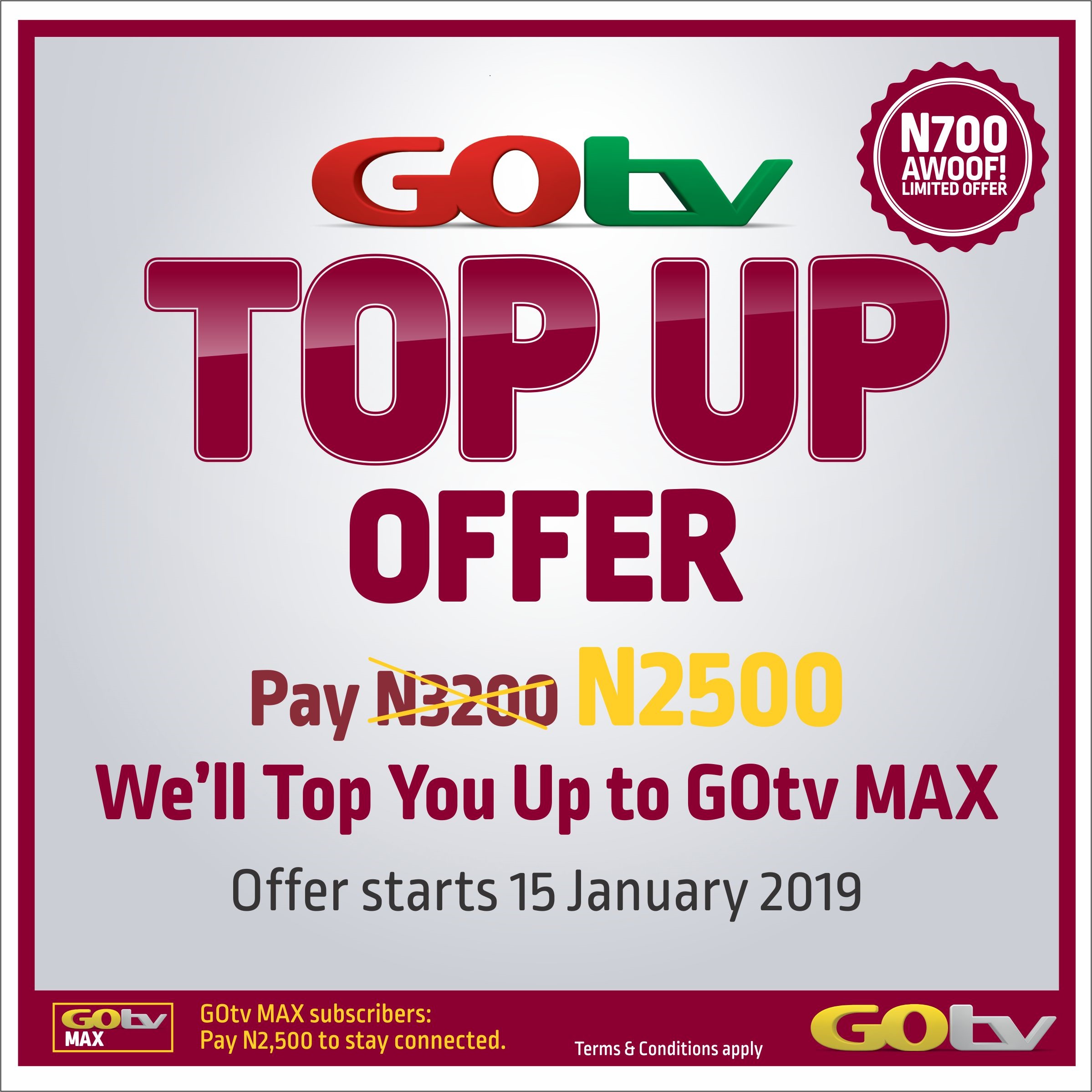 MultiChoice Excites GOtv Customers with Top Up Campaign Offer - P.M.EXPRESS