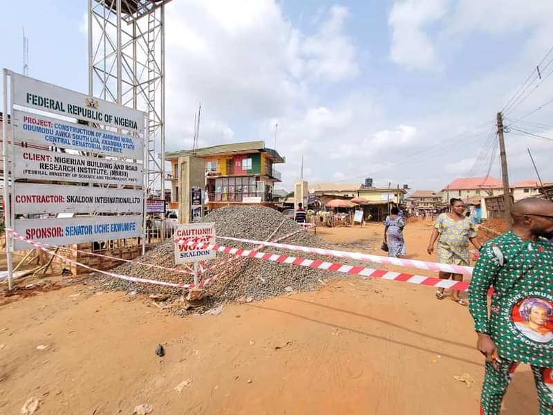 Senator Ekwunife Facilitates Construction Of Amikwo Road, Awka - P.M ...