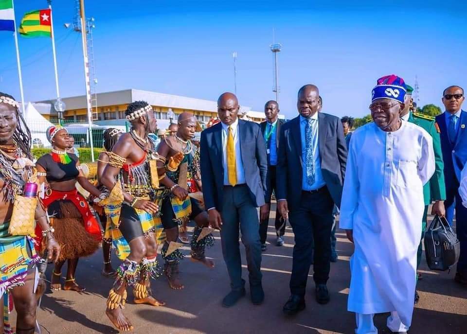 President Tinubu Arrives Guinea-Bissau For ECOWAS Summit, Visits ...